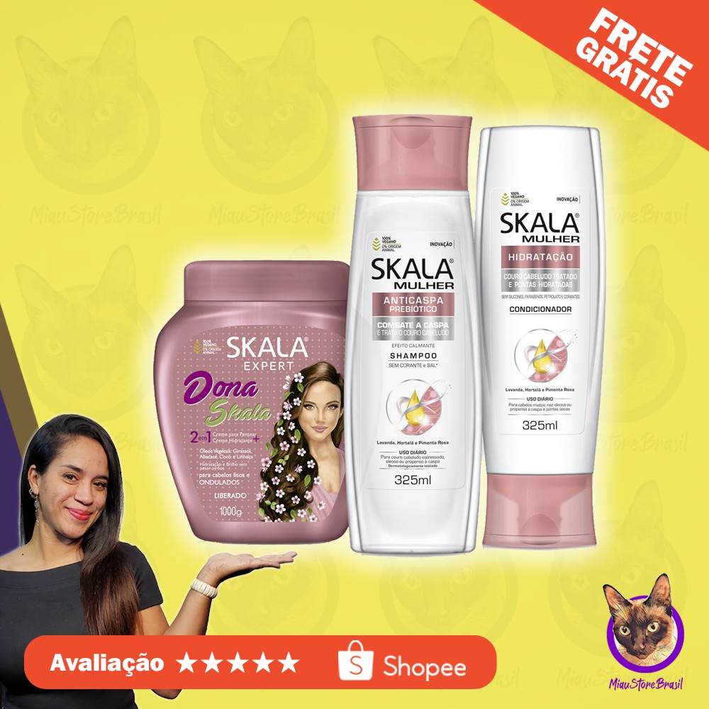 OFERTA Skala Expert - Kit Completo Dona Skala / Skala Mulher (Shampoo ...