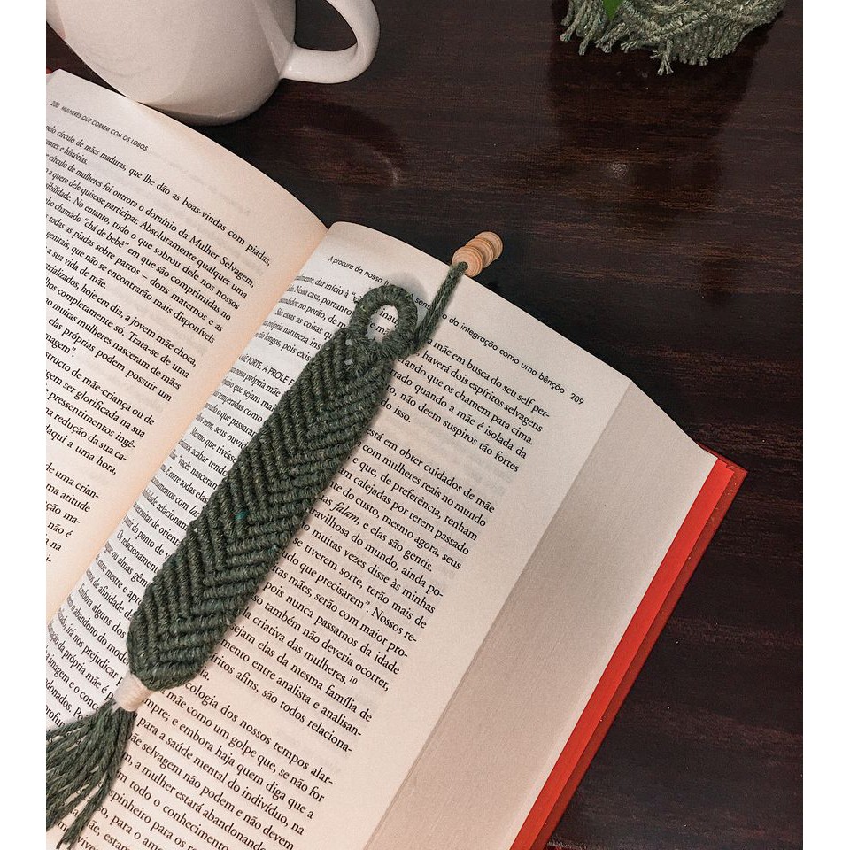 Marcador de Pagina em Macramê Missangas | Shopee Brasil