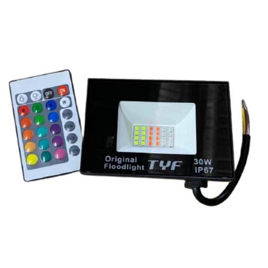 Refletor Holofote Led Rgb 10w 20w 30w 50w 200w Ip67 Bivolt com memoria - Pronta Entrega ...