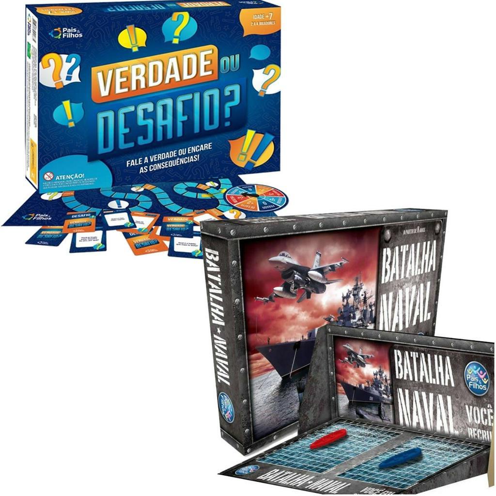 Jogo Verdade ou Desafio + Jogo Batalha Naval | Shopee Brasil