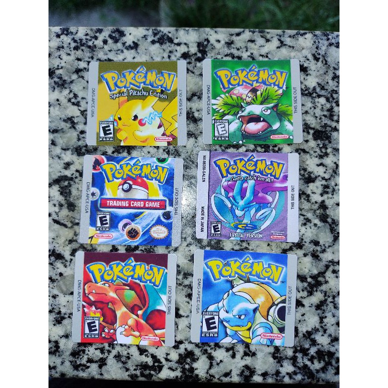 Label Gameboy Advance Sp Laminado Trás Gba Adesivo Game Boy ...
