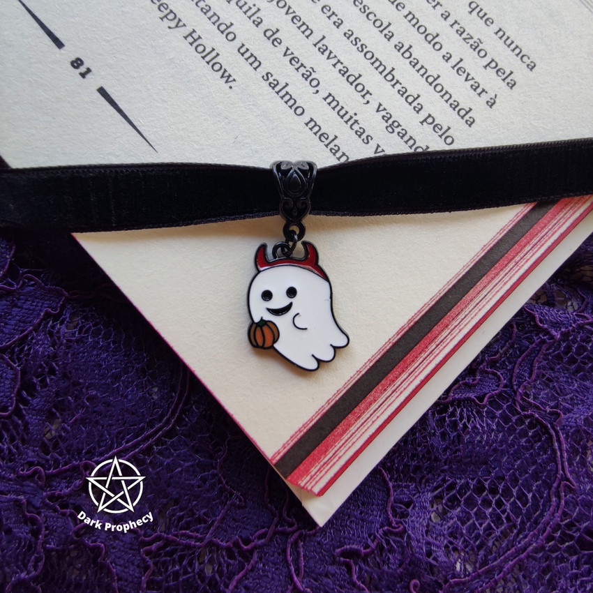 Choker Ghost Devil Goth | Shopee Brasil