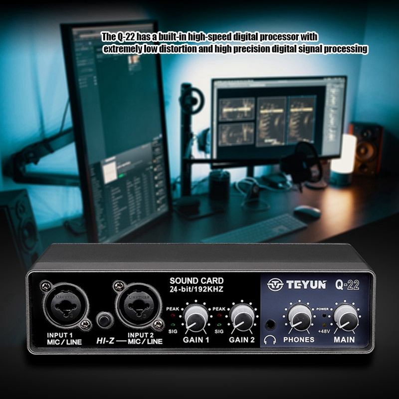 Interface De Audio Gravação Live Usb Teyun Q12 Homestudio - Escorrega o ...