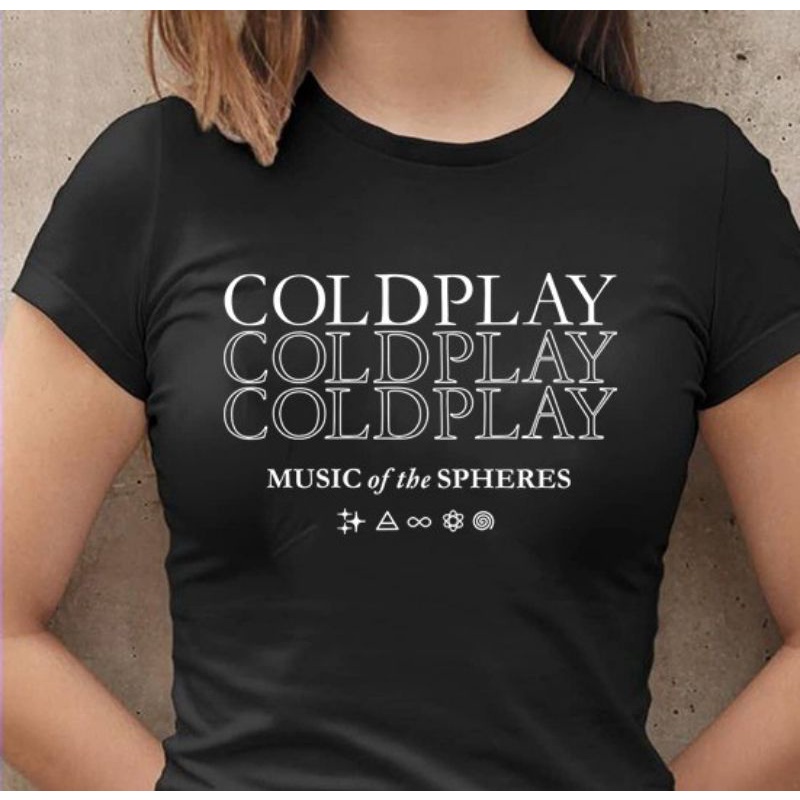 Camiseta Coldplay Feminina Music Of The Spheres Tour Brasil 2022em ...