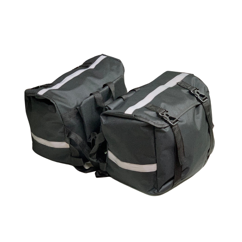 Alforge Lateral Moto Universal em Nylon 60 litros | Shopee Brasil