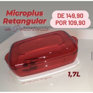 Tupperware Microplus Retangular 1,7 Litros | Shopee Brasil