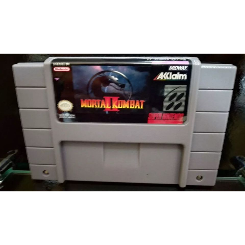 Fita / Cartucho Mortal Kombat 2 Super Nintendo Snes | Shopee Brasil