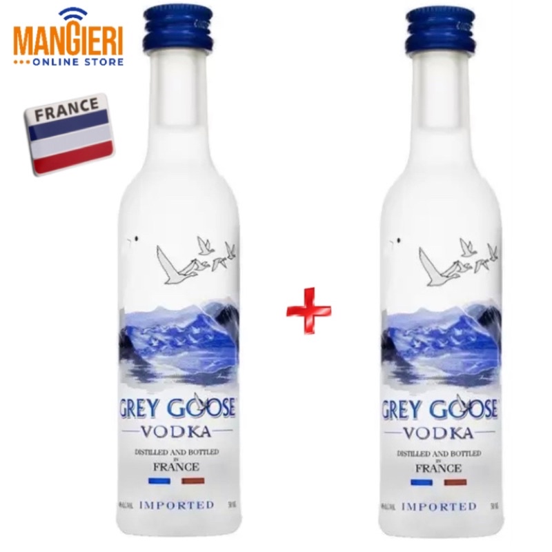 Kit com 2 Vodkas Importadas Francesa GreyGoose 50ml | Shopee Brasil