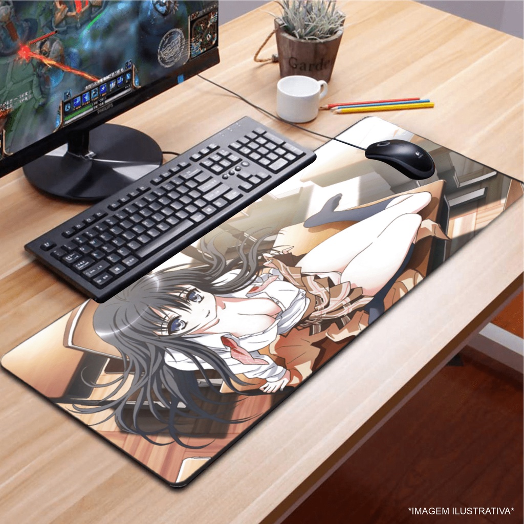 MousePad Gamer 65x32cm Hentai Girl 667 | Shopee Brasil