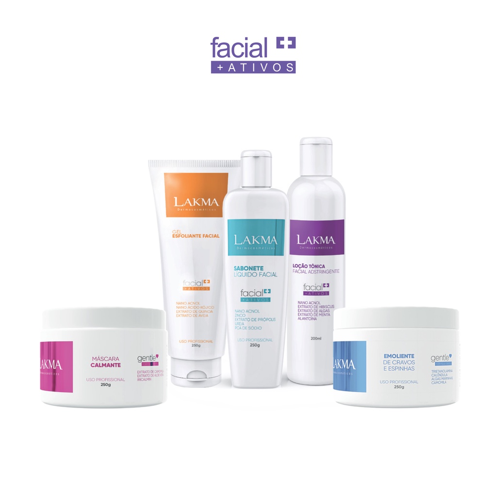 kit Limpeza de Pele Lakma 5 itens | Shopee Brasil
