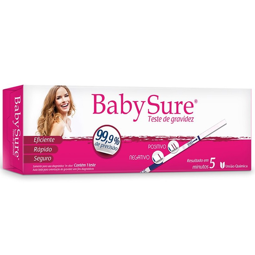 Teste de Gravidez Baby Sure 99,9% de Precisão | Shopee Brasil