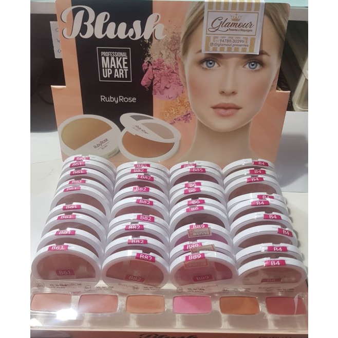 Blush compacto Ruby Rose super pigmentado. | Shopee Brasil