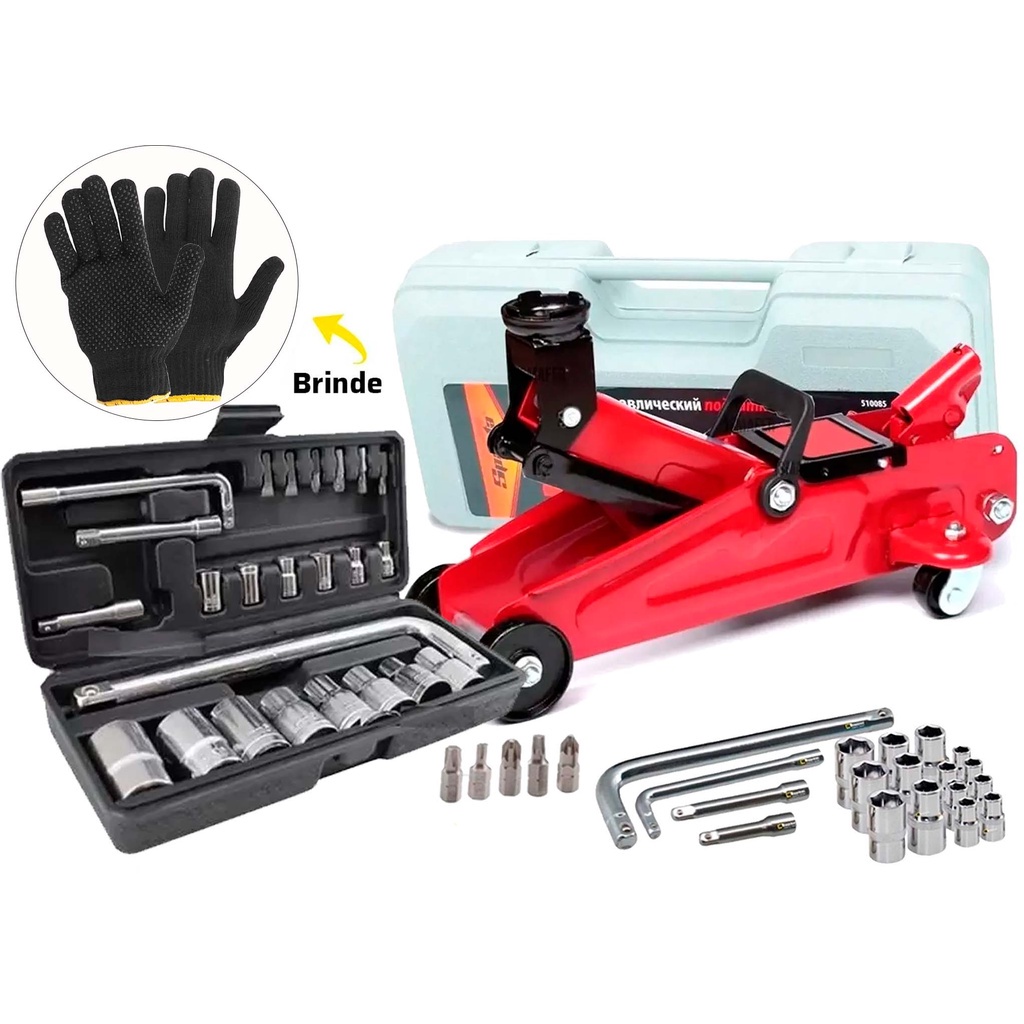 Kit Macaco Jacarezinho 2t E Ferramentas Automotivo | Shopee Brasil