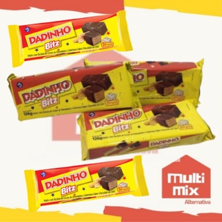 Bombom Waffer Dadinho Bitz Chocolate ao Leite - 105g (14 unidades ...