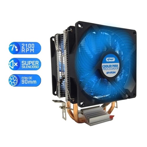 Cooler Dual Fan Led Cpu Pc Intel Amd Gamer E Servidor | Shopee Brasil