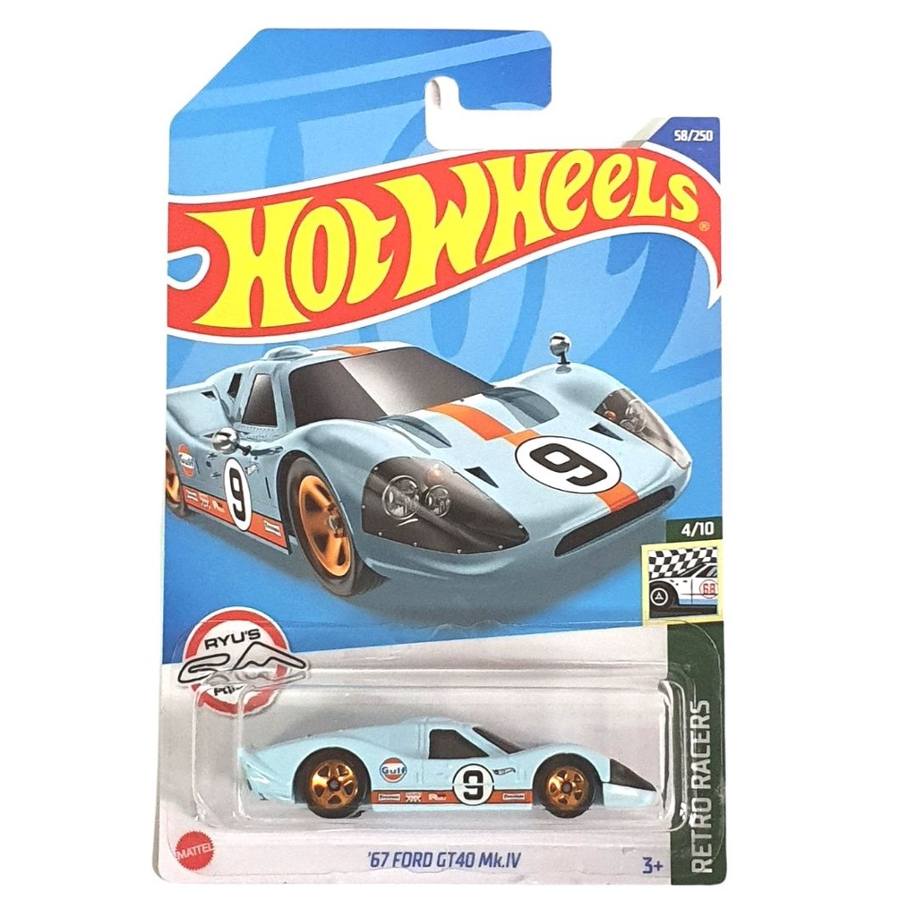 Hot Wheels 67 FORD GT 40 MK. IV GULF - RETRO RACERS - HCT72 (2022 ...