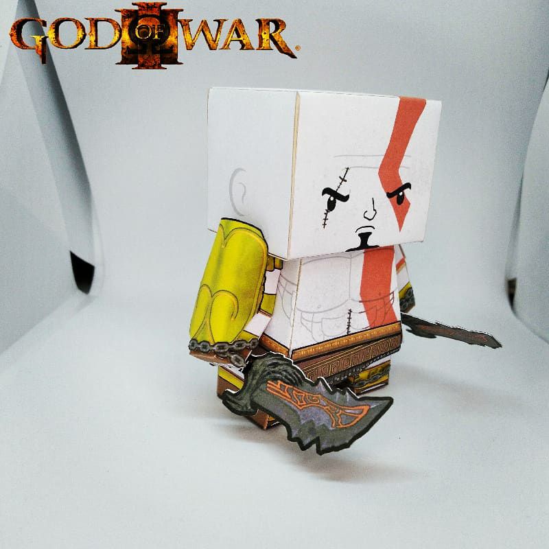 Boneco de papel papertoy Kratos - God of war 3 - Paper Dudes ...