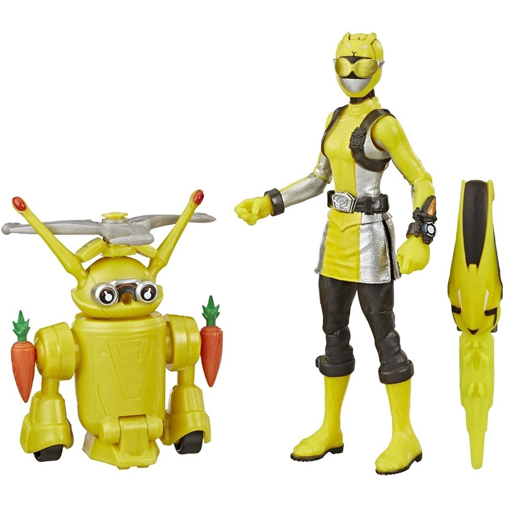 Power Rangers Beast Morphers Yellow Morphin Jax Beastbot | Shopee Brasil