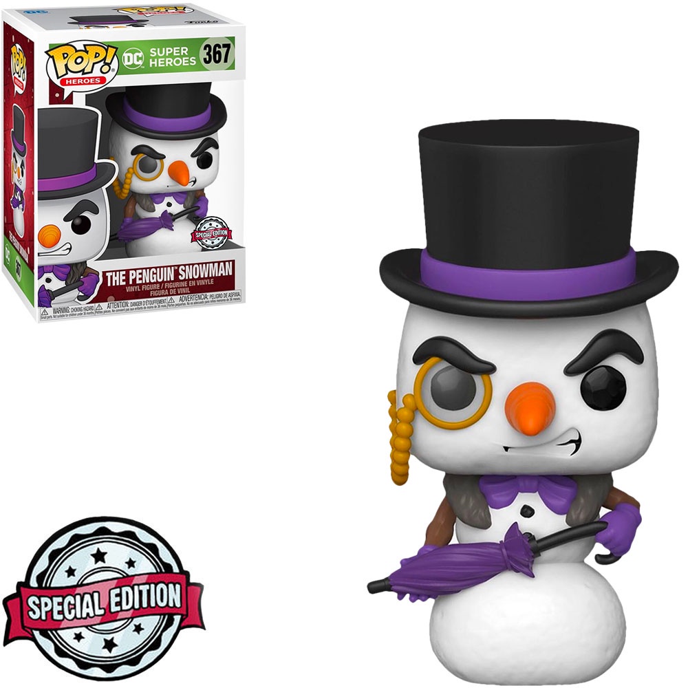 Funko Pop Dc Comics Batman The Penguin Snowman 367 Exclusivo | Shopee ...