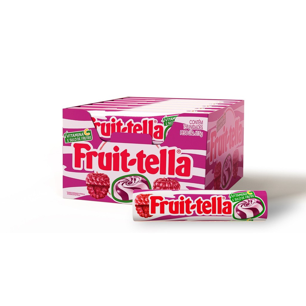 Display fruittella swirl framboesa e creme c/15 unidades de 41 gramas ...