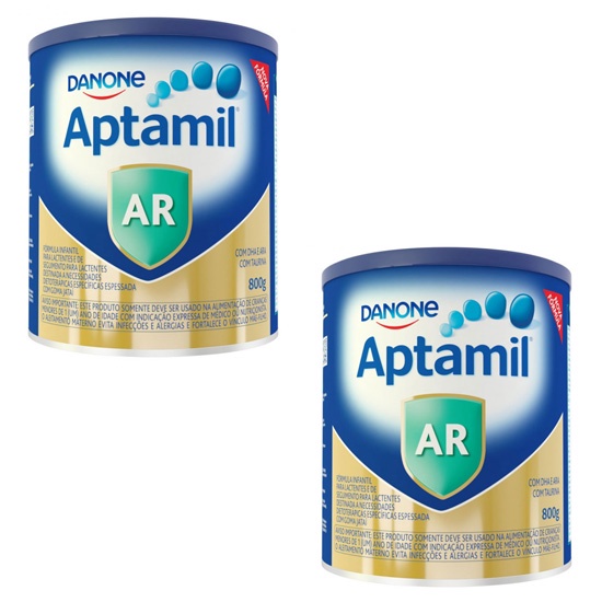 Kit com 2 Unidades de Aptamil AR Formula Infantil 800g | Shopee Brasil