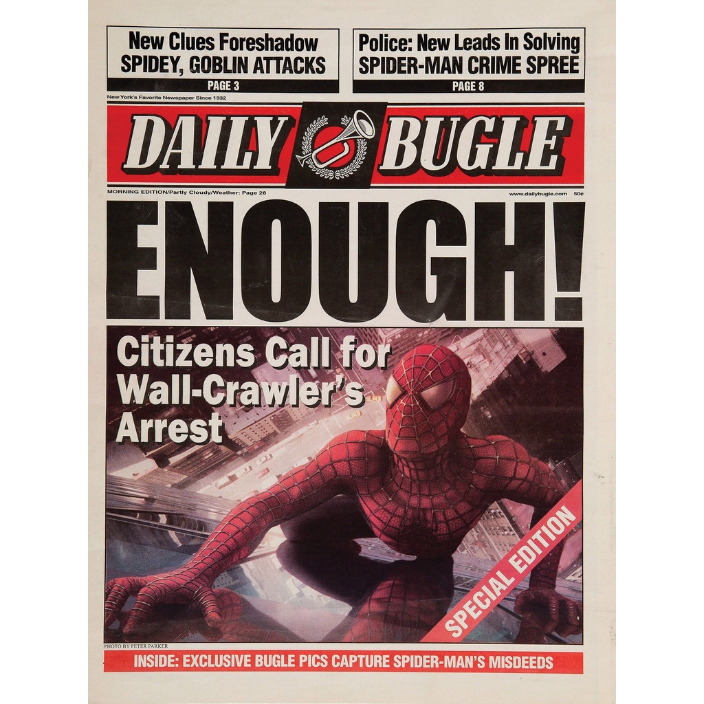 Poster Spider Man Daily Bugle - Poster Homem Aranha - Homem Aranha ...