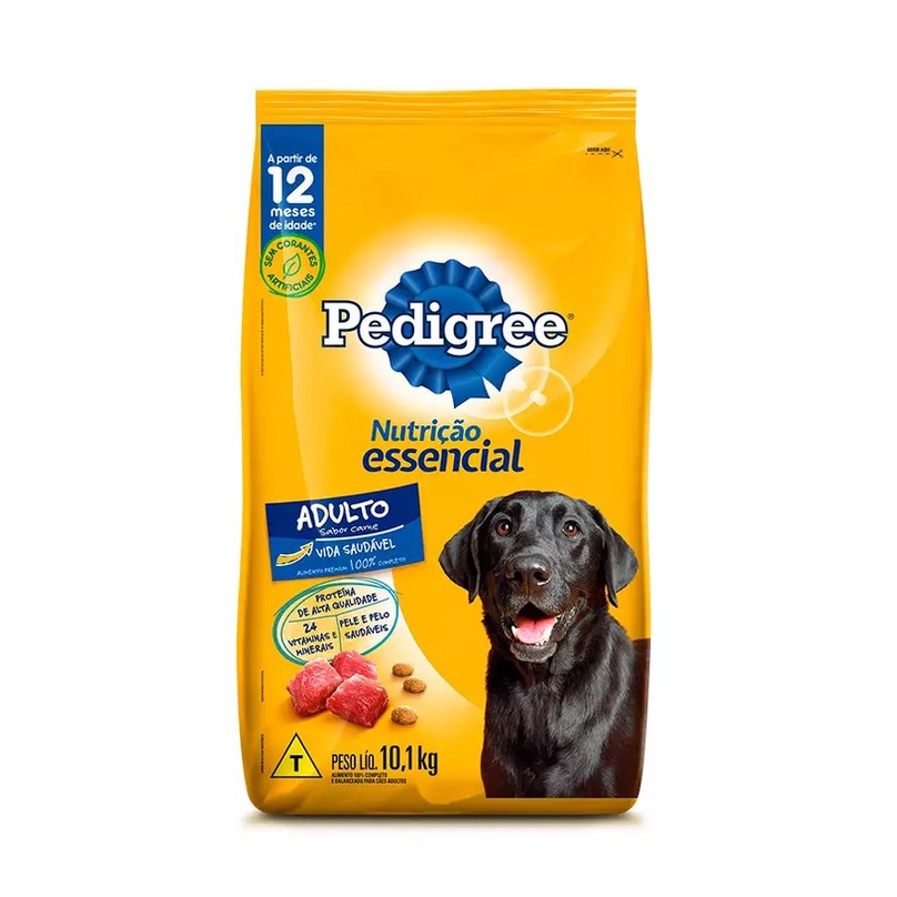 Raçao P/Caes De Raças Grandes Pedigree Essencial Saco de 10KG | Shopee ...
