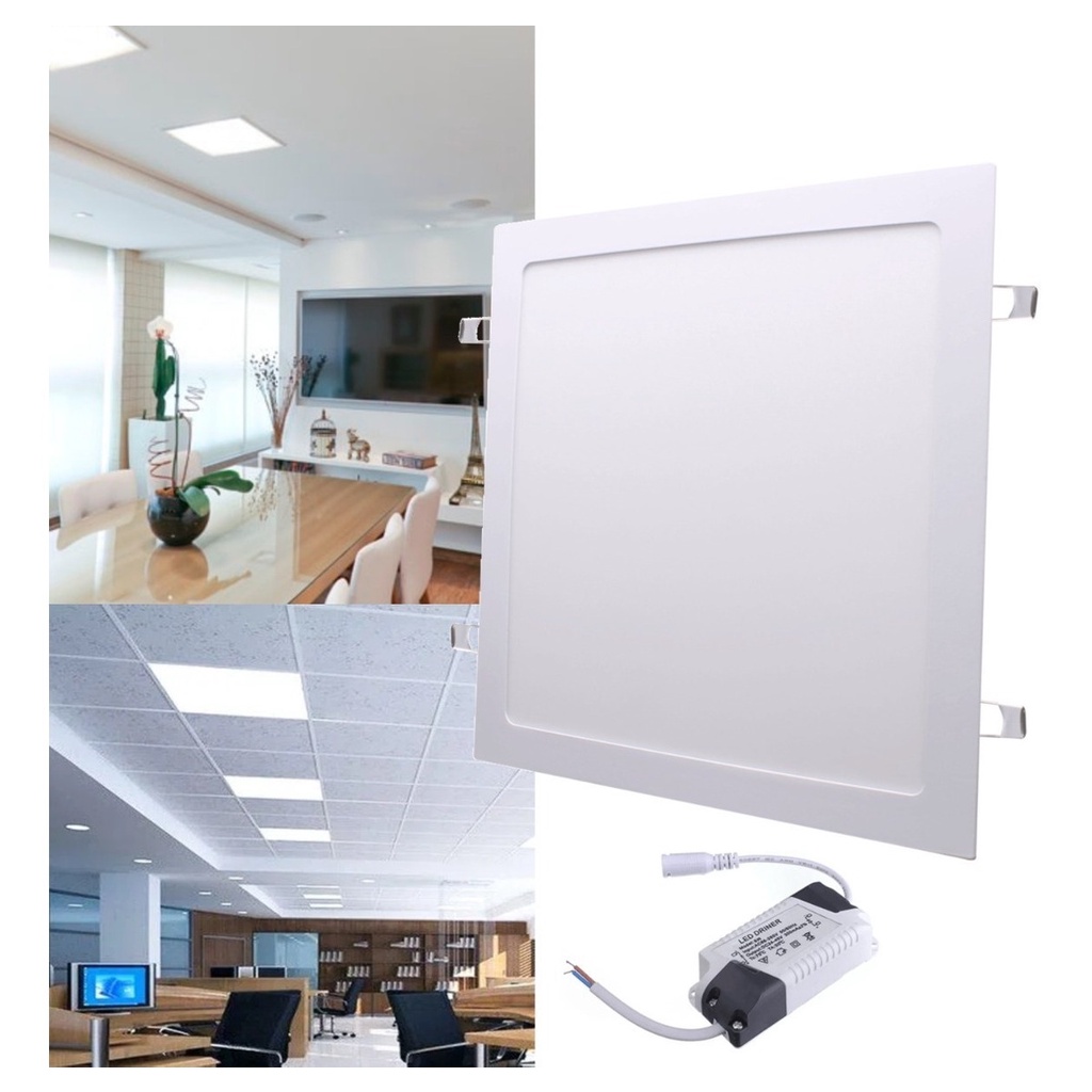 Plafon Painel Lumin Led 60x60 Embutir 6000k 48w - 091 | Shopee Brasil