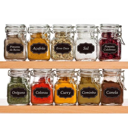 Etiqueta para Temperos Rótulo Para Temperos Ref. et04 | Shopee Brasil