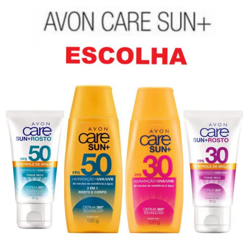 Protetor Solar Avon Care Sun+ 2 em 1 Rosto e Corpo - Original | Shopee Brasil