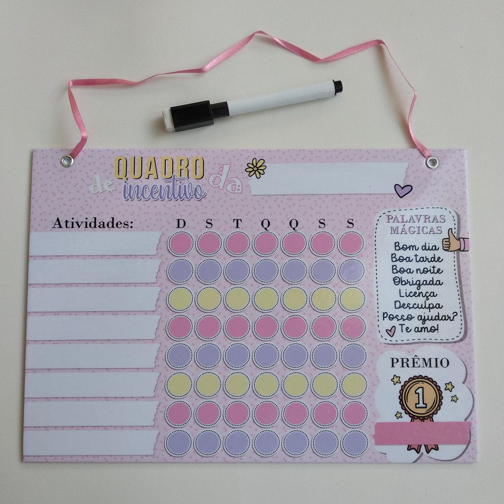 Quadro De Incentivo Infantil Ou Tarefas Infantil Beecost
