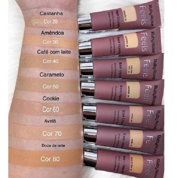 base liq ruby rose feels | Shopee Brasil