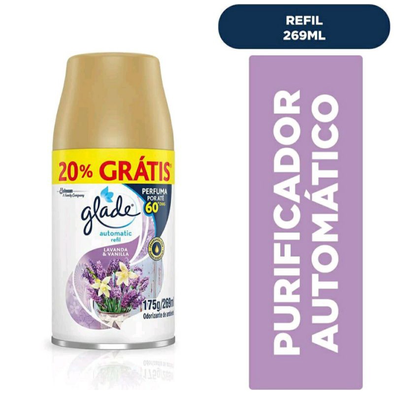 Glade Automatic Spray Refil Lavanda e Baunilha 269Ml | Shopee Brasil