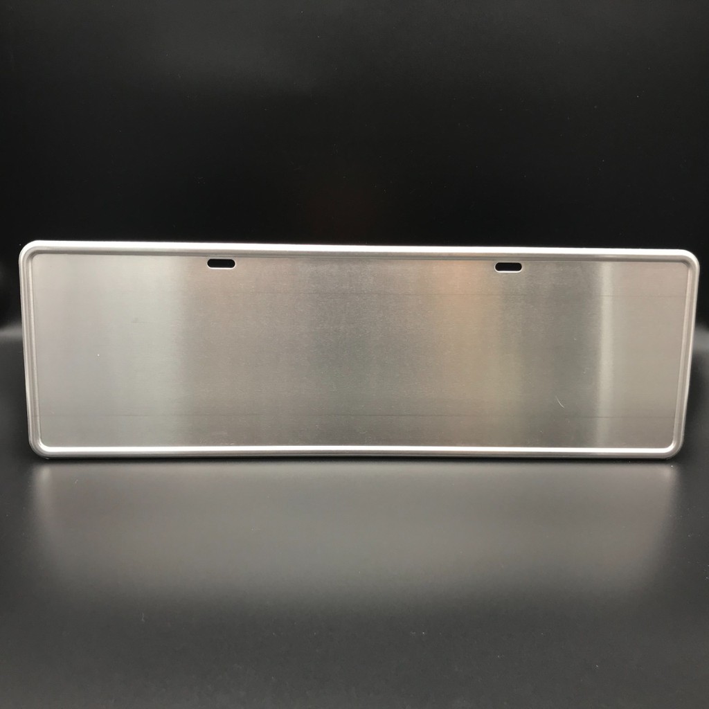 Placa de Carro Lisa s/ pintura ORIGINAL em Metal 13x40cm modelo ...