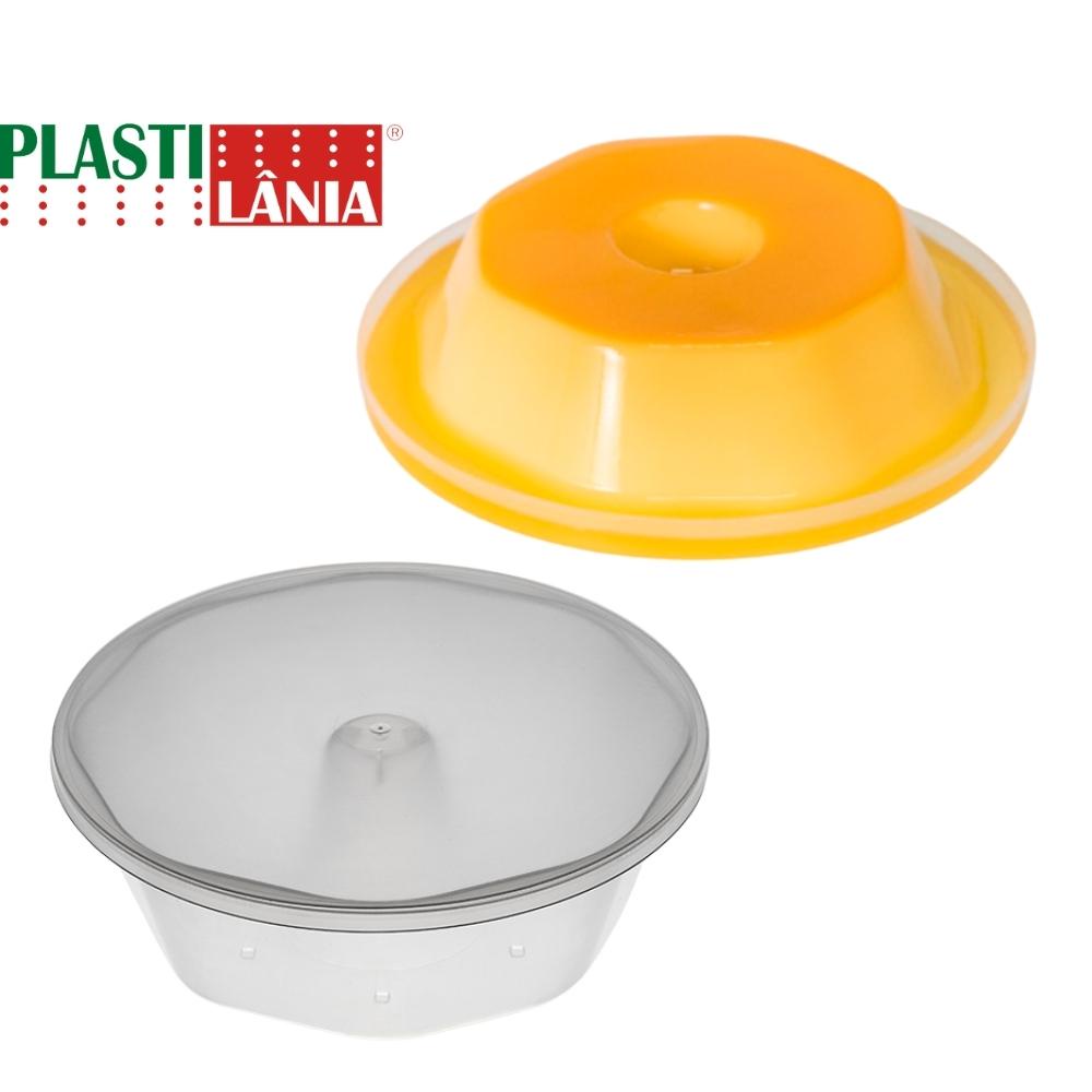 Forma Pudim Forneavel Pequena C/ Tampa Plastilania C/ 10 Un | Shopee Brasil