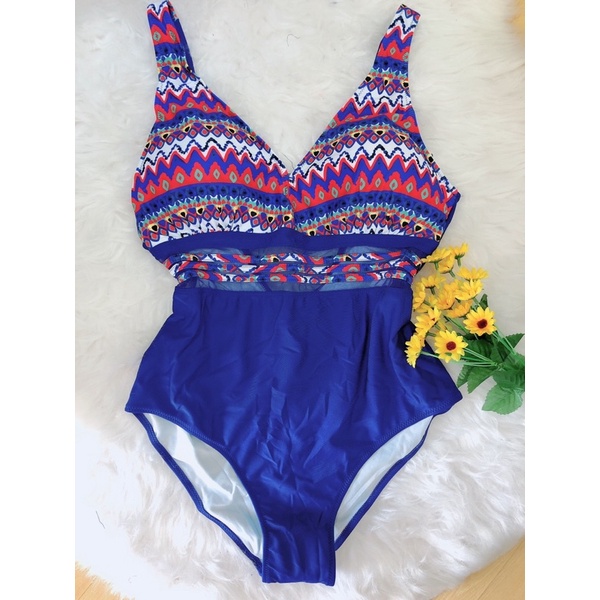 Maio Plus Size estampado com Tule Moda Praia biquini Feminina Adulto 48 ...