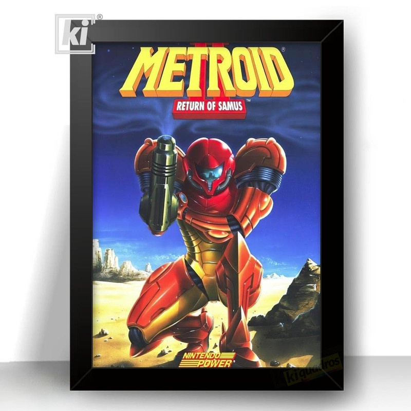 Quadro Poster Metroid 2 com moldura 44x32cm | Shopee Brasil