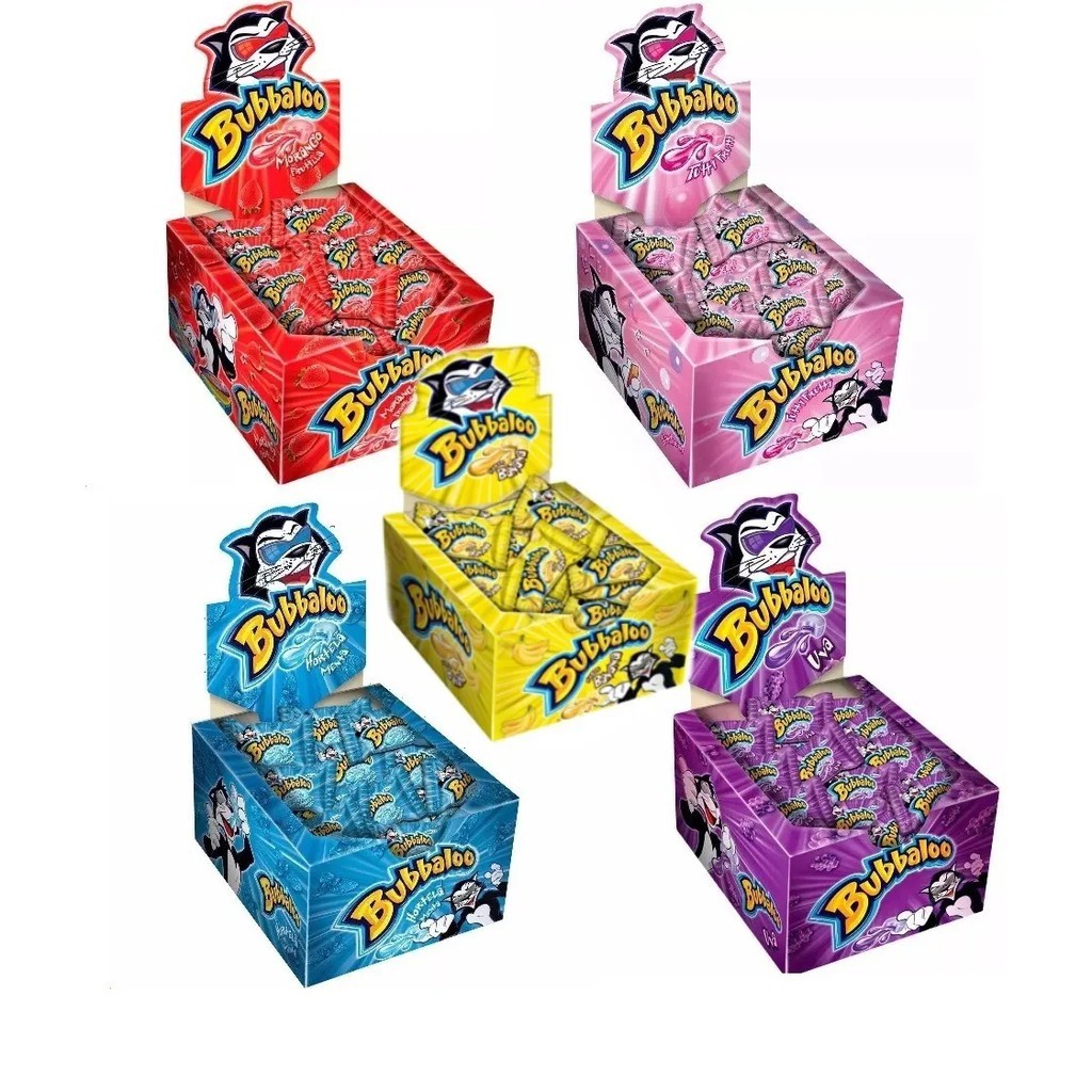 Bubbaloo Chiclete caixa com 60 unid Babalu Bubaloo - MONDELEZ | Shopee ...