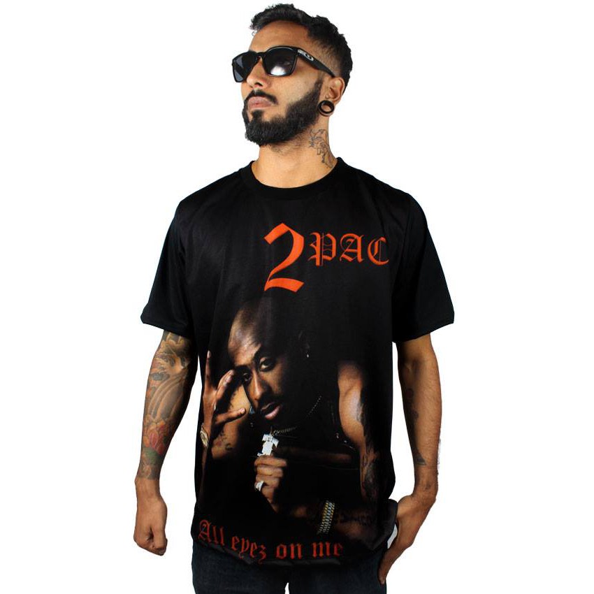 Camisa Camiseta Tupac Shakur 2Pac Mc Rap Hip Hop Makaveli | Shopee Brasil