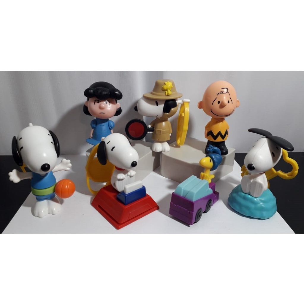 Bonecos dos Personagens da Turma do Snoopy - Coleção Mc Donalds ...