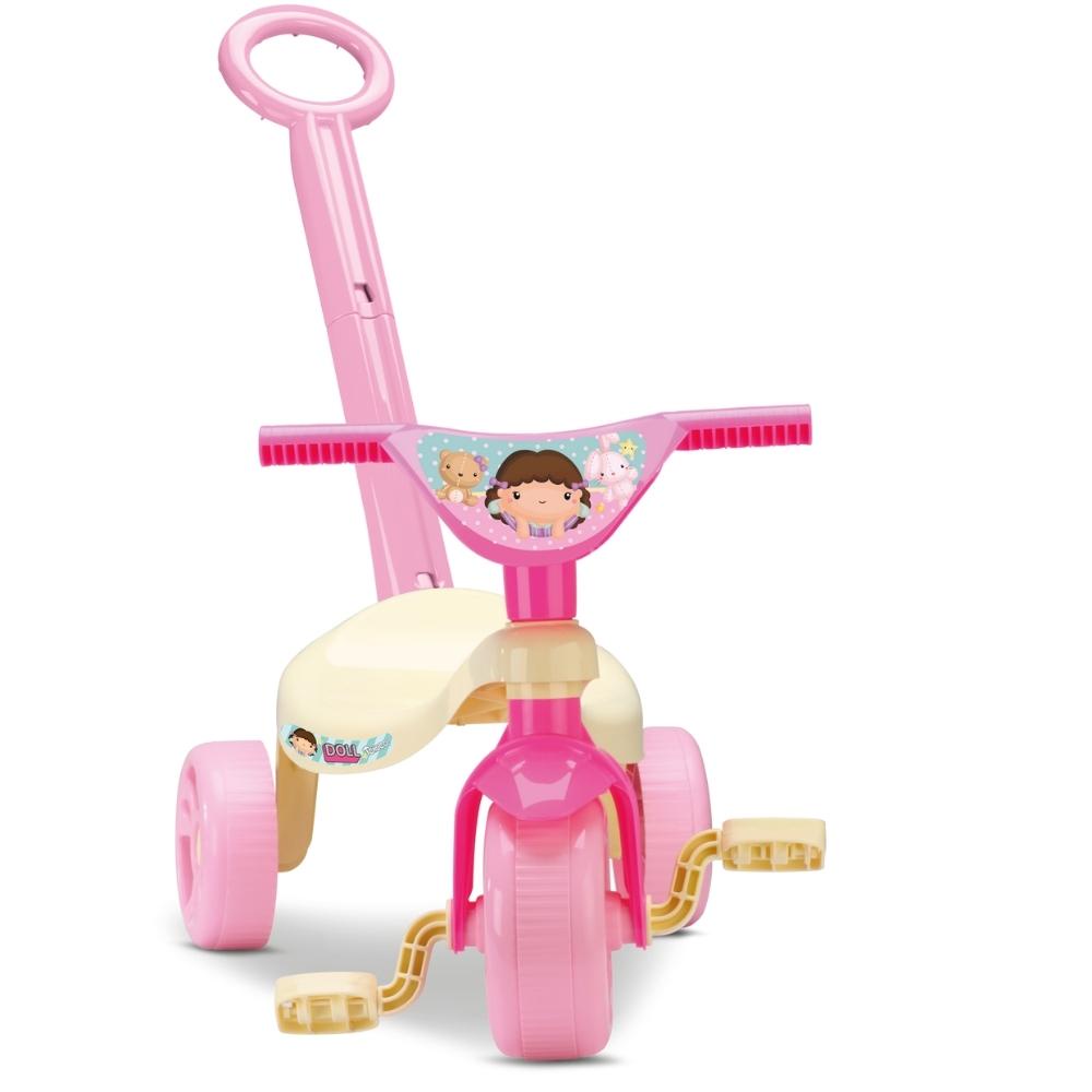 Velotrol Infantil Motoca Triciclo Menina Doll com Empurrador | Shopee ...