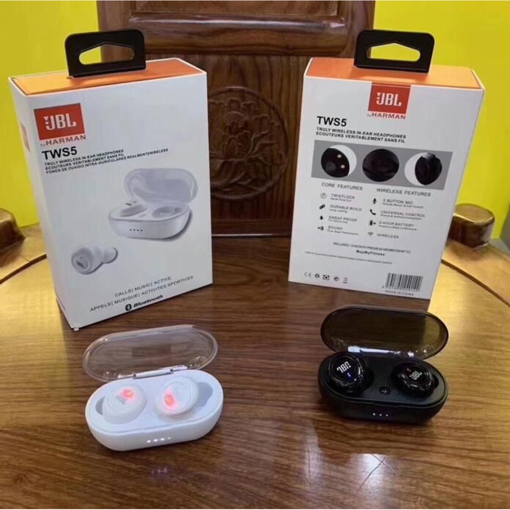 Fone De Ouvido Jbl Tws 5,0 Bluetooth | Shopee Brasil