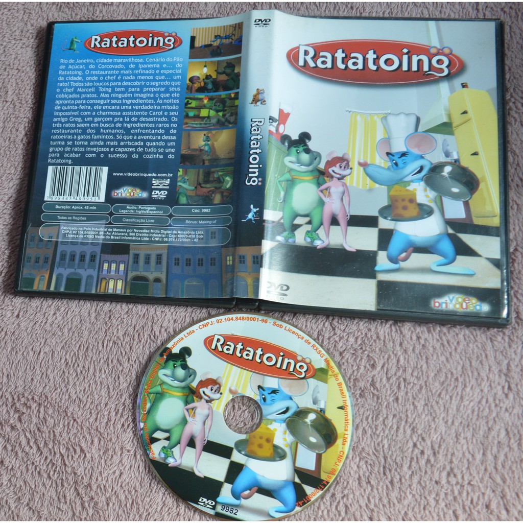 DVD ORIGINAL RATATOING | Shopee Brasil
