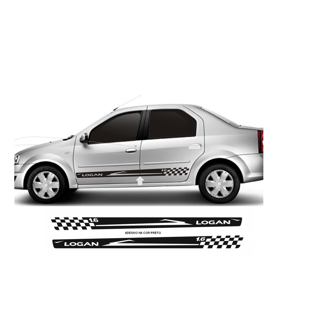 Adesivo Decorativo Logan 1.6 Faixa Lateral Para Decorar Logan Adesivos ...