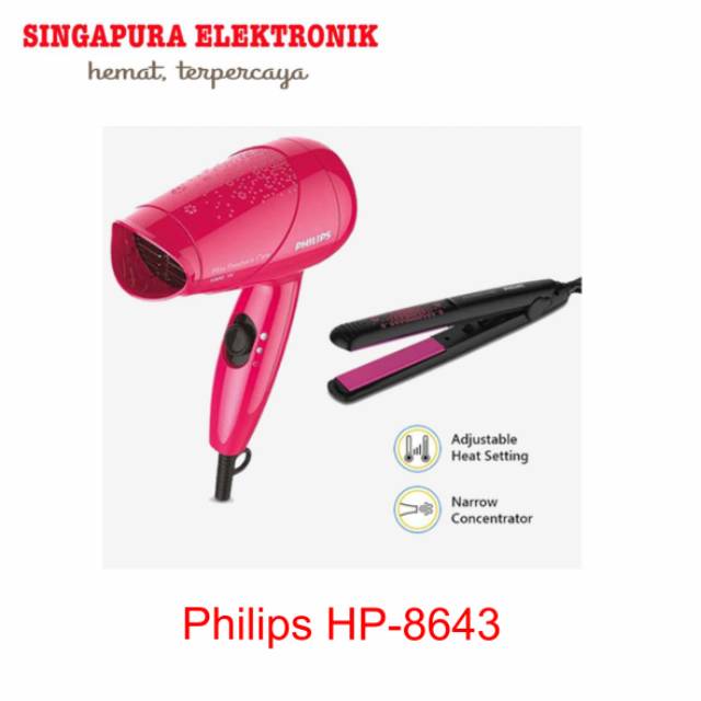 Conjunto Philips Vise & hairdryer HP-8643 | Shopee Brasil
