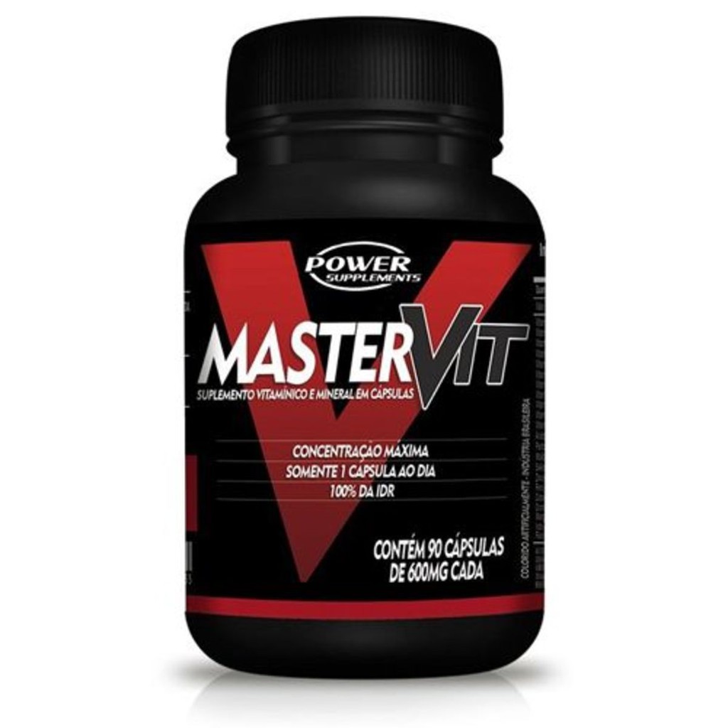 Multivitamínico Master Vit Power Supplements 90 Capsulas | Shopee Brasil