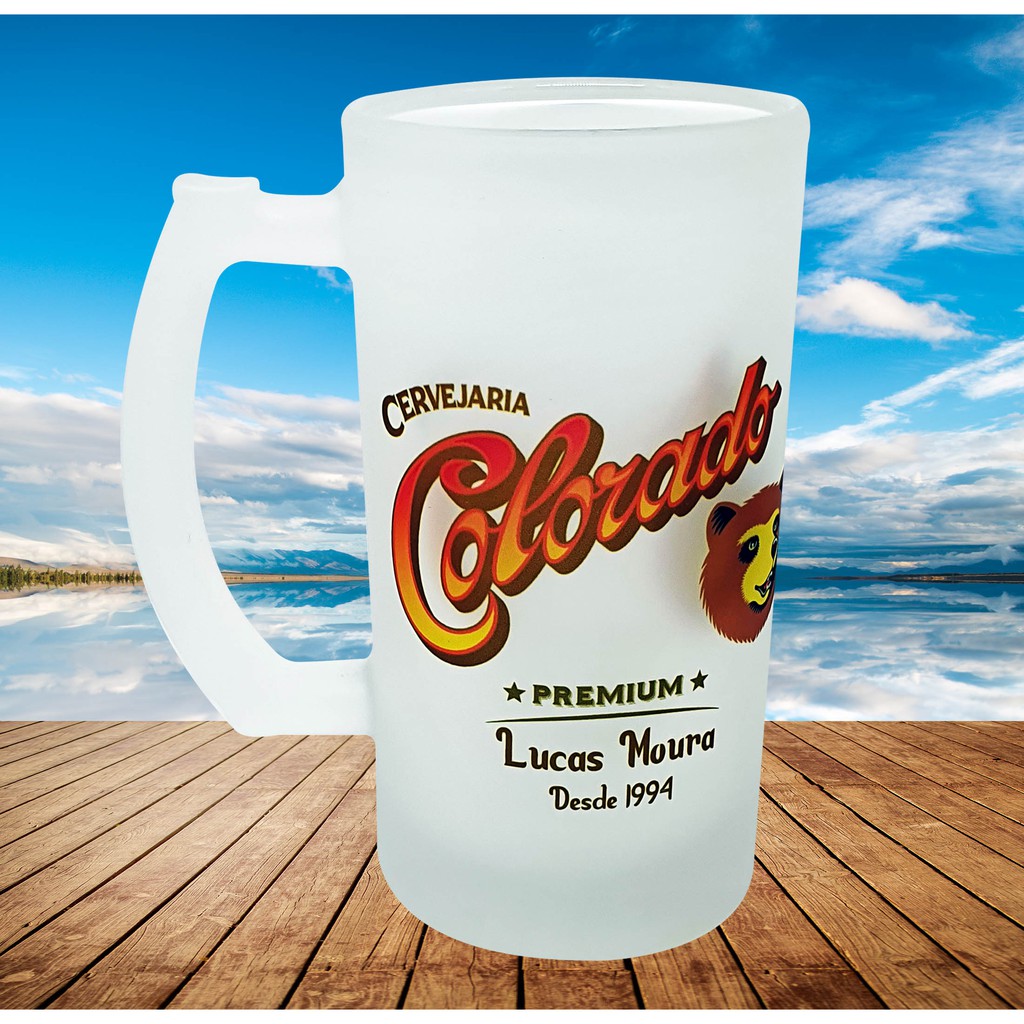 Caneca Vidro Chopp Cerveja Personalizado Cervejaria Colorado | Shopee ...