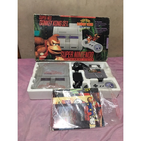 super nintendo snes donkey kong original - Desconto no Preço