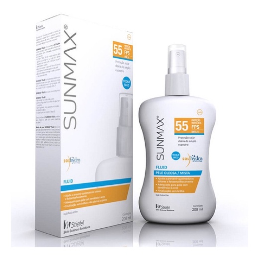 Sunmax Fluid FPS 55 - Protetor Solar 200ml | Shopee Brasil
