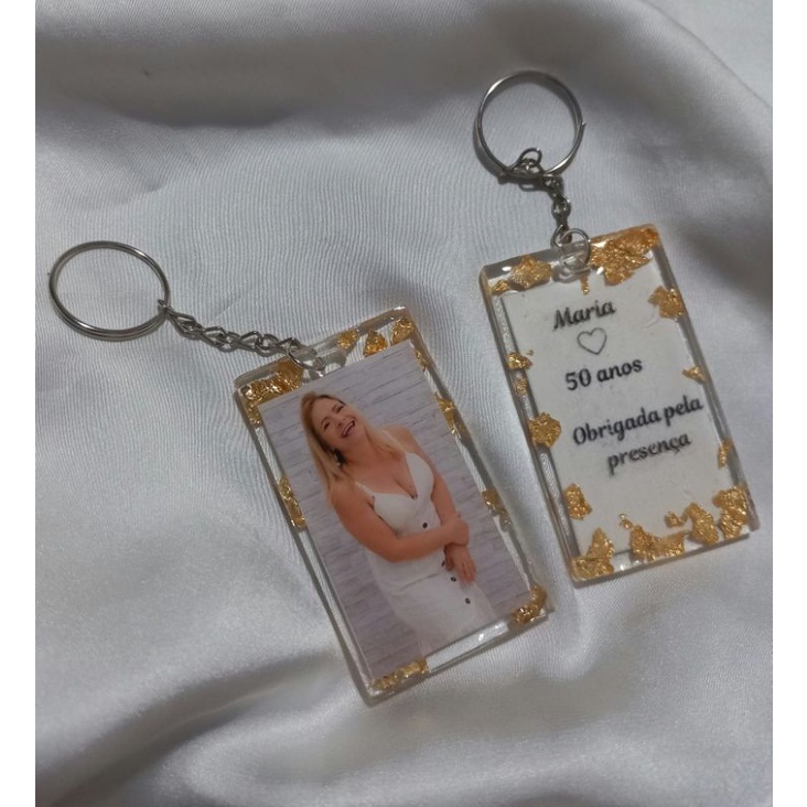 Chaveiro em resina personalizado com foto | Shopee Brasil